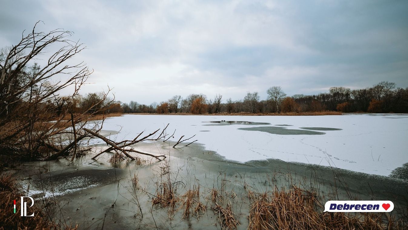 Befagyott a Vekeri-tó és a Vezér utcai tározó is – fotókkal