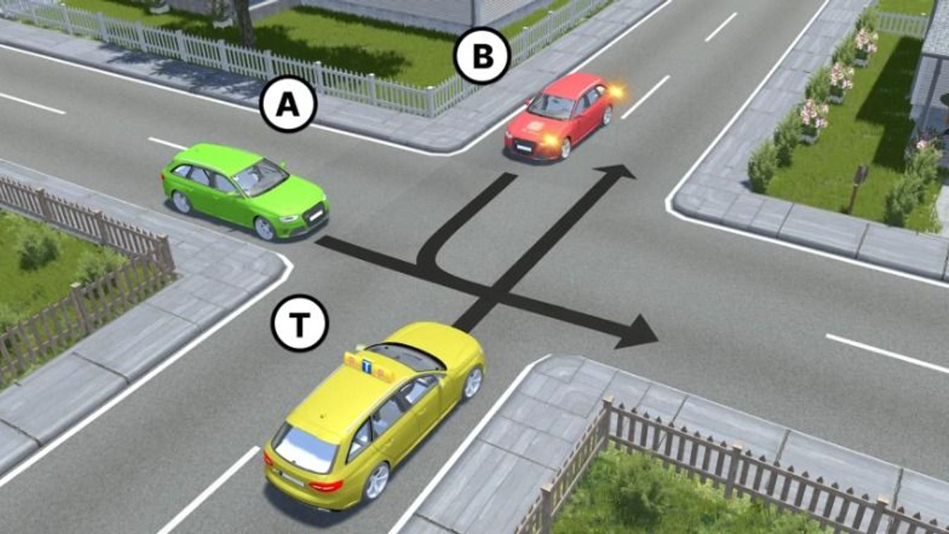 KRESZ-teszt: Tudod kinek van elsőbbsége?